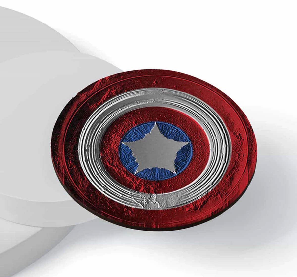 Macmerise Stoned Shield Circular Coasters Multicolour 12Y+