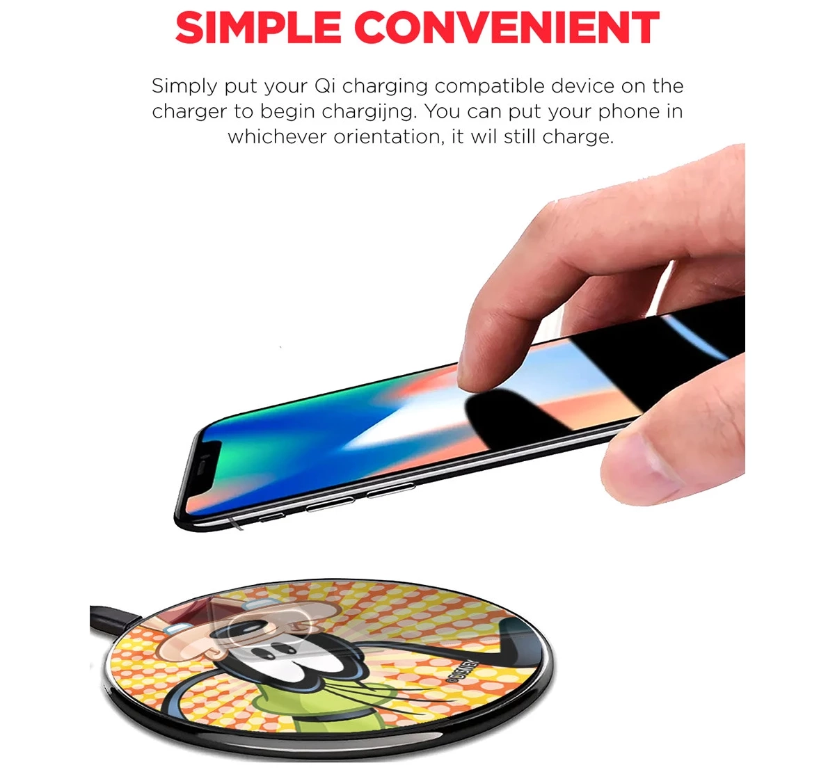 Macmerise Goofy Upside Down Qi Compatible Pro Wireless Charger ...