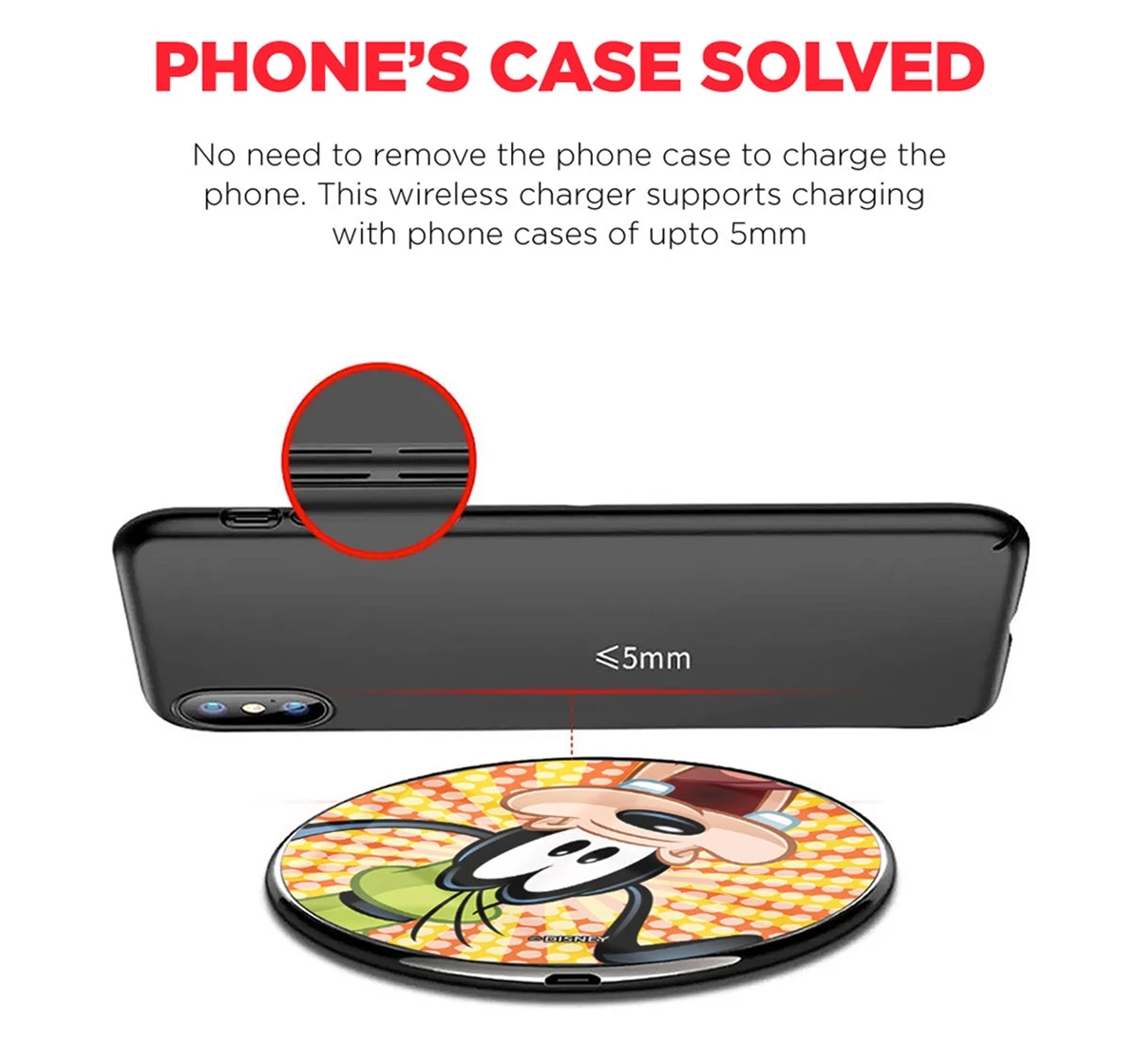 Macmerise Goofy Upside Down Qi Compatible Pro Wireless Charger ...