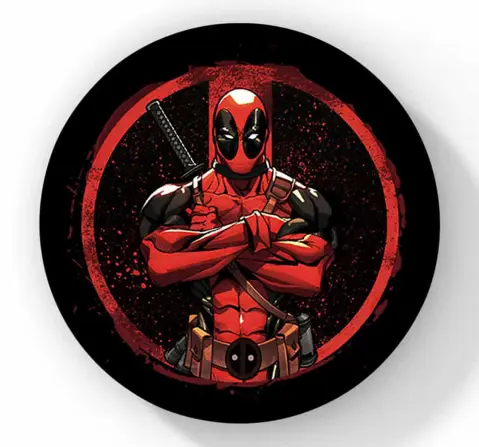 Macmerise Deadpool Stance Circular Coasters Multicolour 12Y+