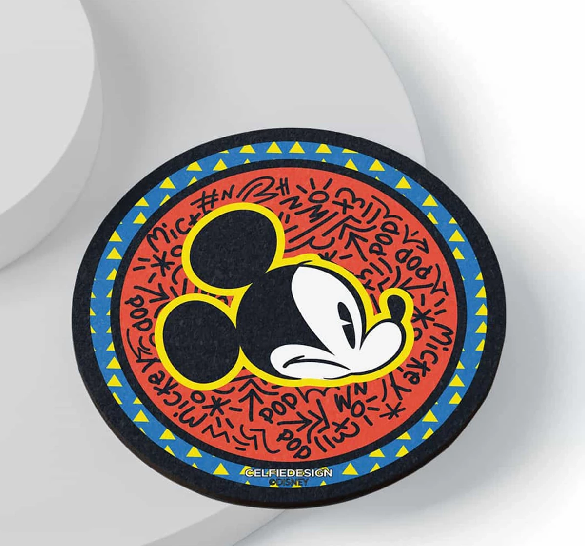Macmerise Mickey Face Pop Circular Coasters Multicolour 12Y+