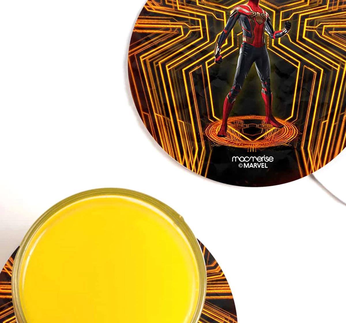 Macmerise Extraordinary Spiderman Circular Coasters Multicolour 12Y+