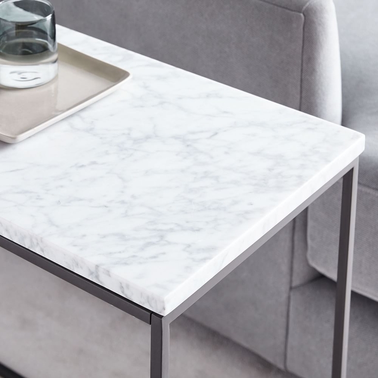 Streamline Side Table - Marble