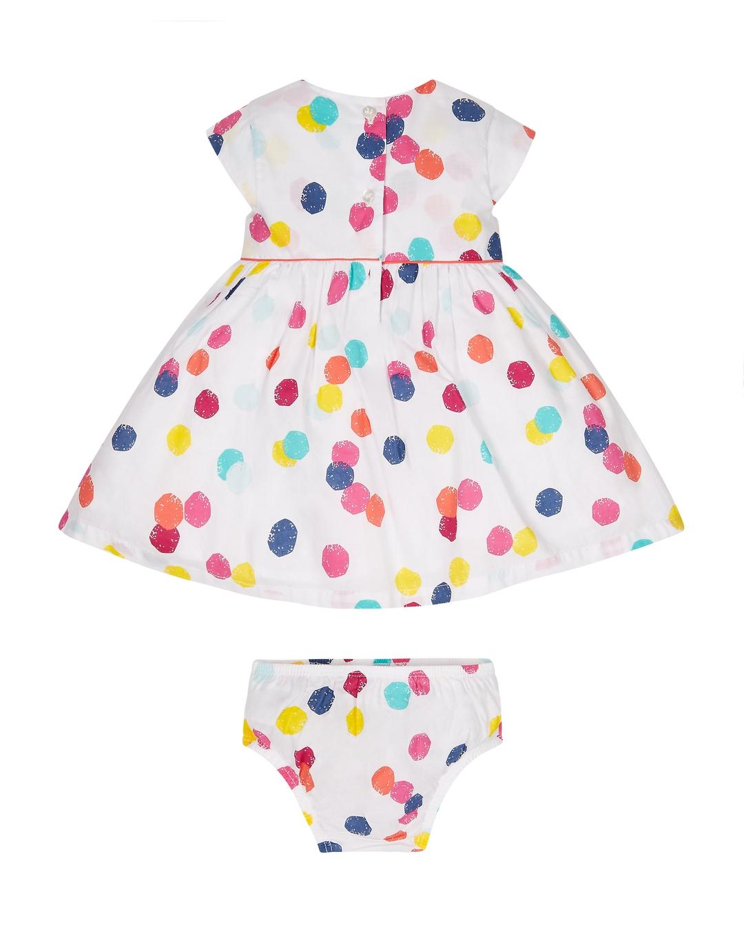 Buy Girls Spotty Woven Dress And Knickers Set Online at Best Price ...