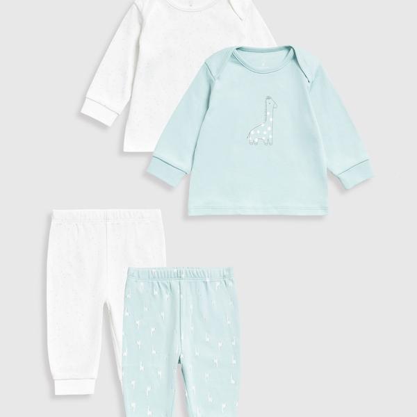 Buy Mothercare Essentials Unisex Giraffe 100% Cotton Long Sleeves 4 ...