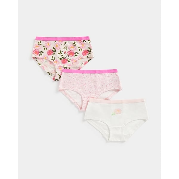 Buy Girls Briefs -Pack of 3-Pink Online at Best Price | Mothercare