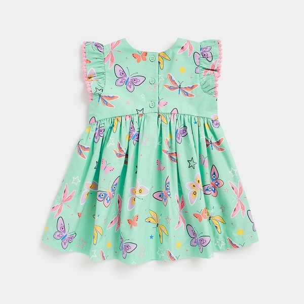 Buy Girls Half Sleeves Casual Dress -Blue Online at Best Price | Mothercare