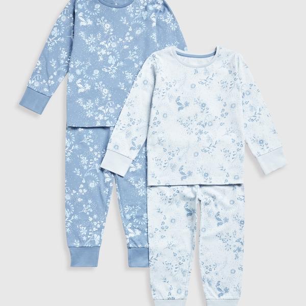 Buy Mothercare Girls Lilac Floral Long Sleeves 100% Cotton 4-Piece ...