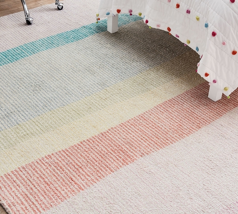 Rainbow Ombre Rug - 5x8 - Pastel Multi