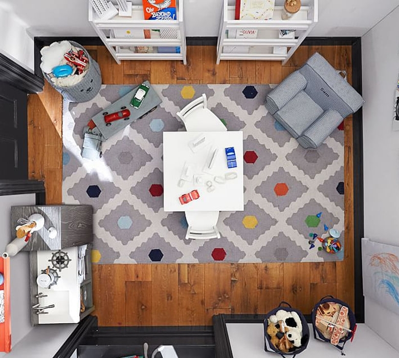 Machine Washable Multi Dot Rug - 4x6 - Multi