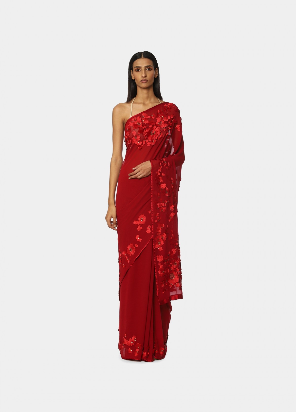 The Georgette Moonlight Saree