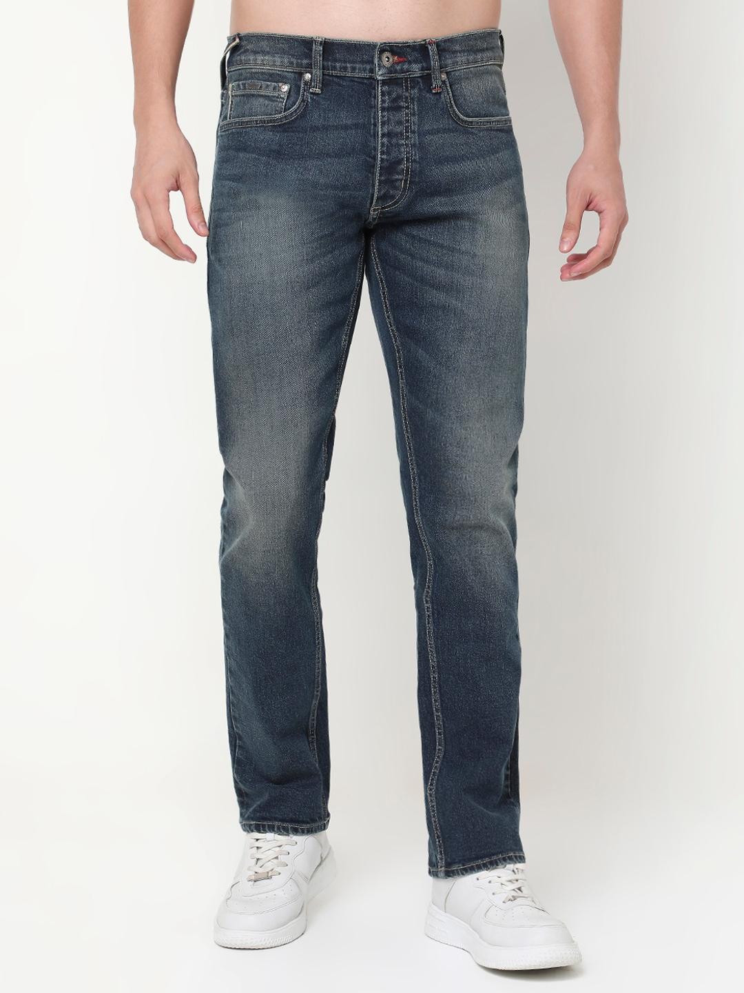 Toki Slim Straight Fit Solid Denim