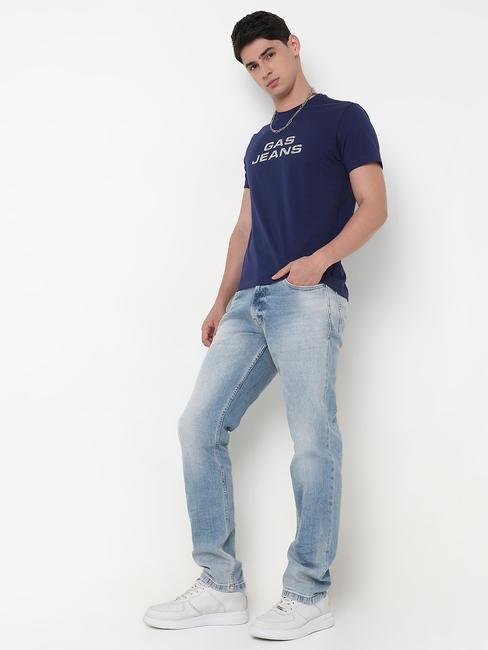 Toki Slim Straight Fit Solid Denim