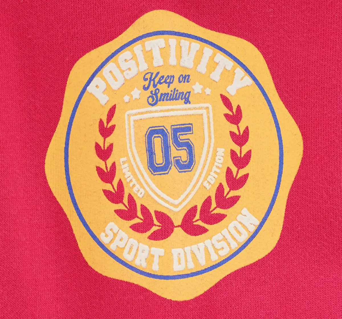 Ed-a-Mamma Sustainable Girls Varsity Jacket-Coral