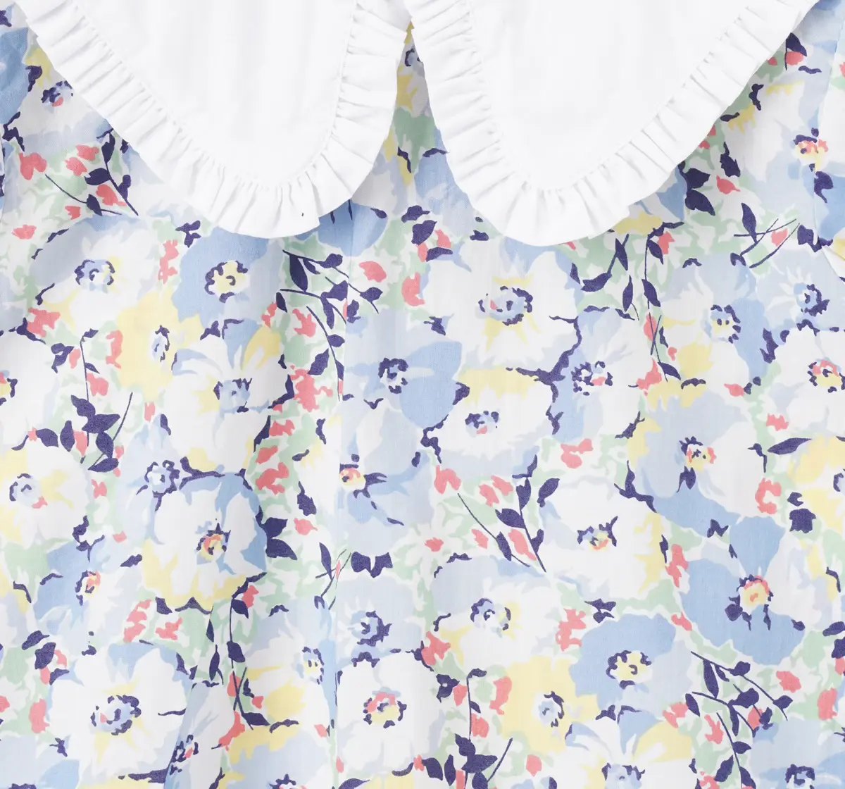 Ed-a-Mamma Sustainable Girls Floral Printed Top-Blue