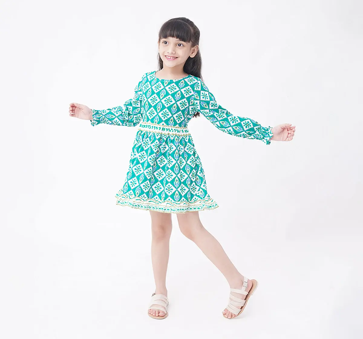 Ed-a-Mamma Sustainable Girls Printed Dress