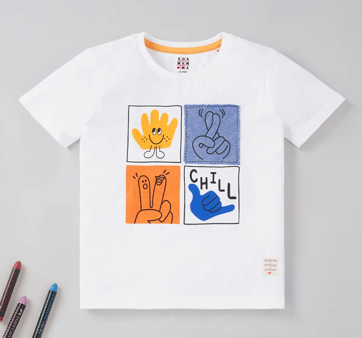 Ed-a-Mamma Sustainable Boys Crew Neck Tee