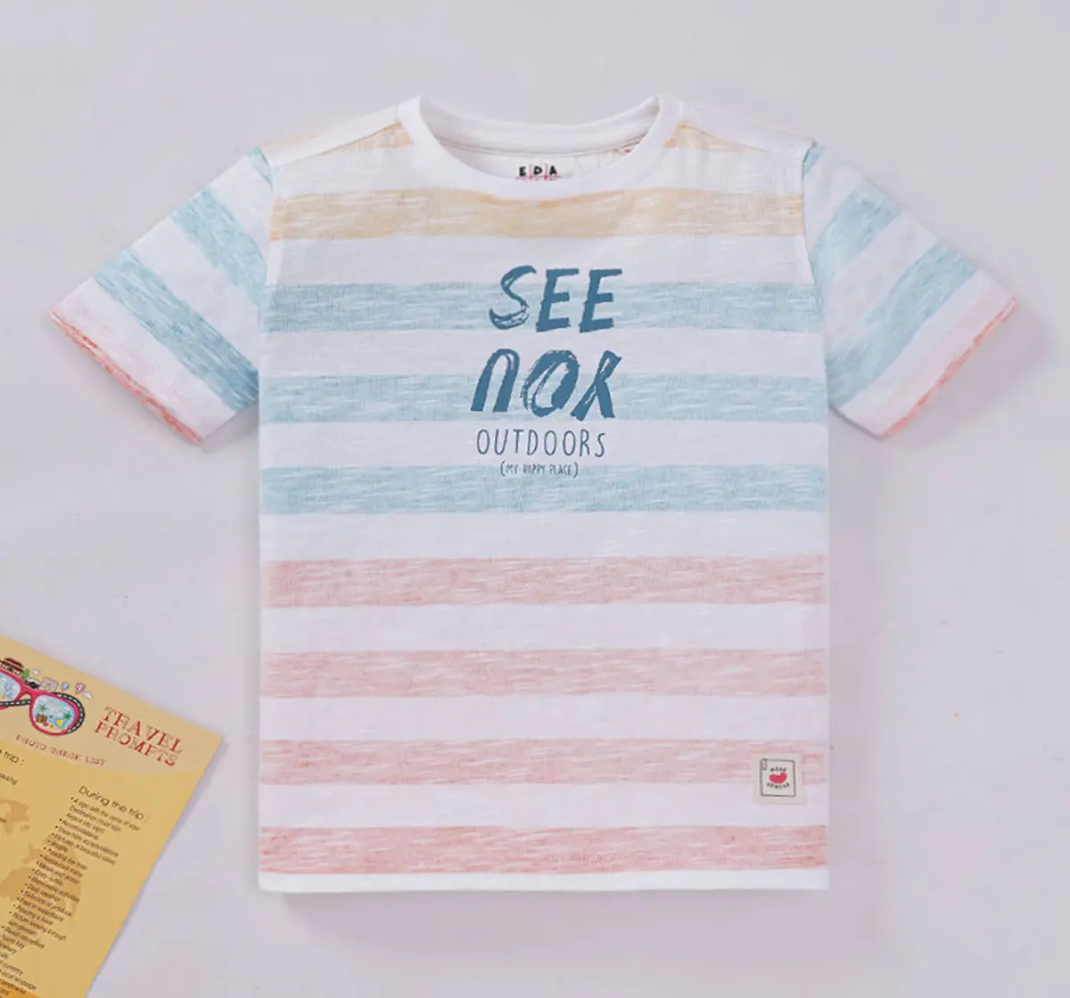 Ed-a-Mamma Sustainable Boys Striped Tee