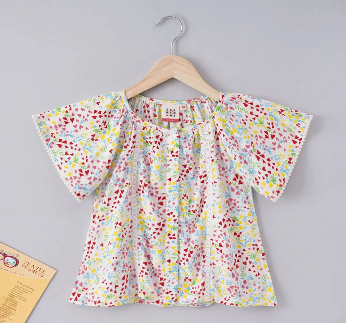 Ed-a-Mamma Sustainable Girls Floral Print Top