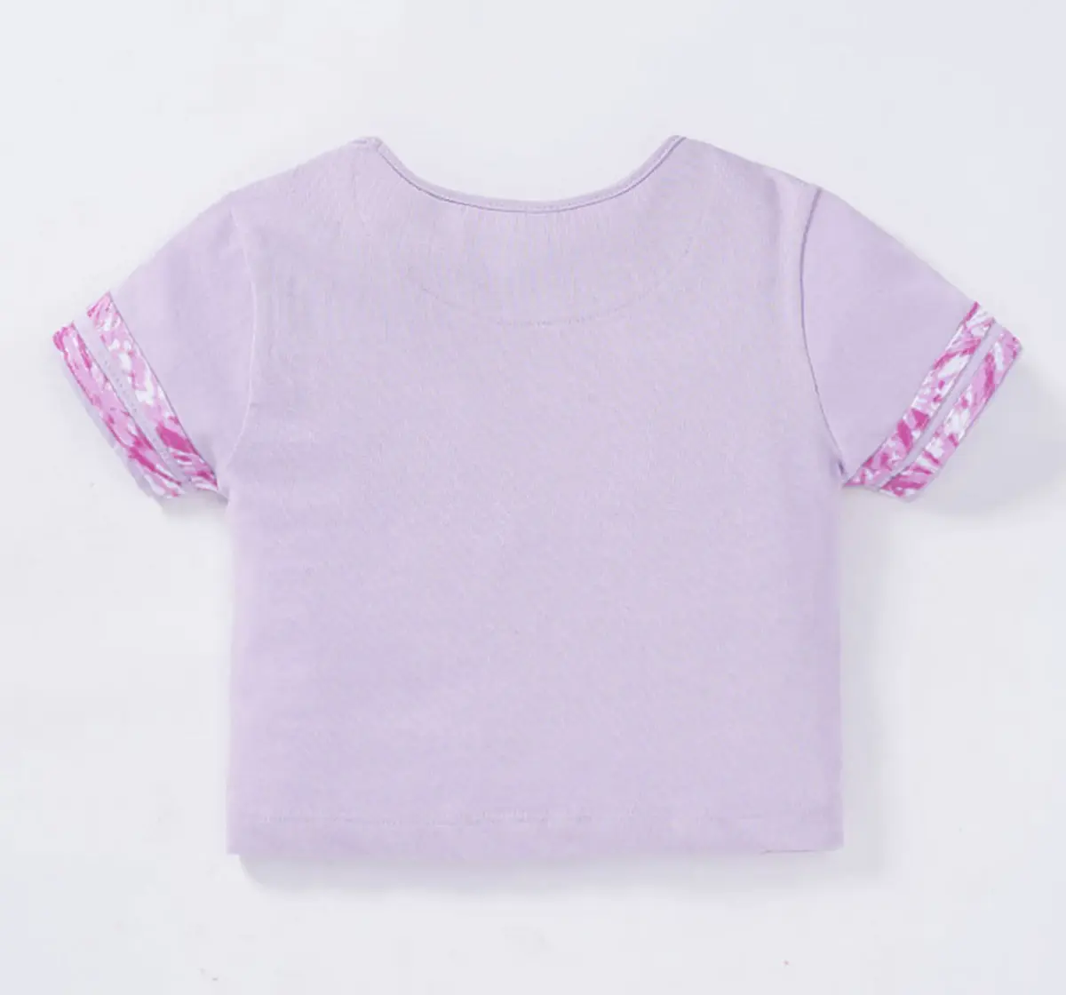 Ed-a-Mamma Sustainable Girls Crop Tee With Applique