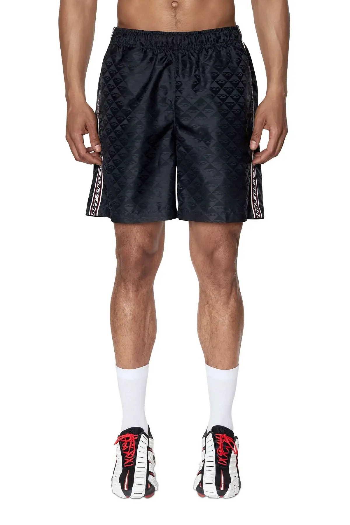 AMWB-STOUK-HT08 Regular Man Black Shorts