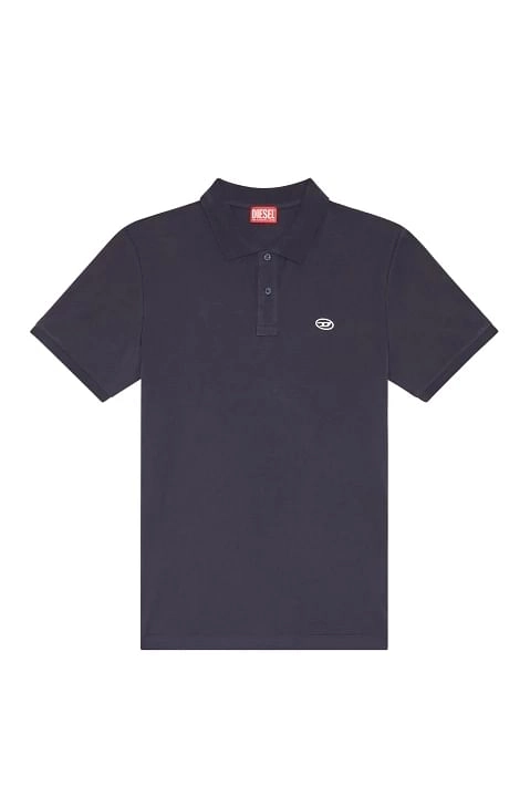 T-SMITH-DOVAL-PJ Slim Solid Blue Polos