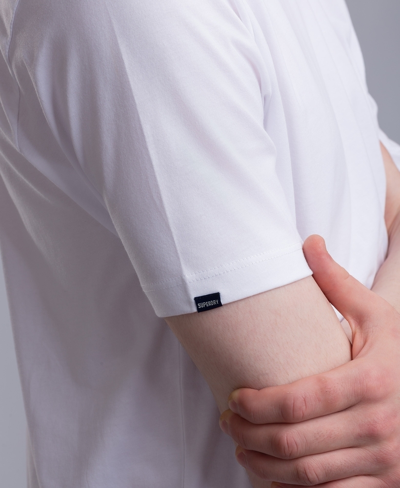 ATHLETIC RINGER MEN'S WHITE T-SHIRT