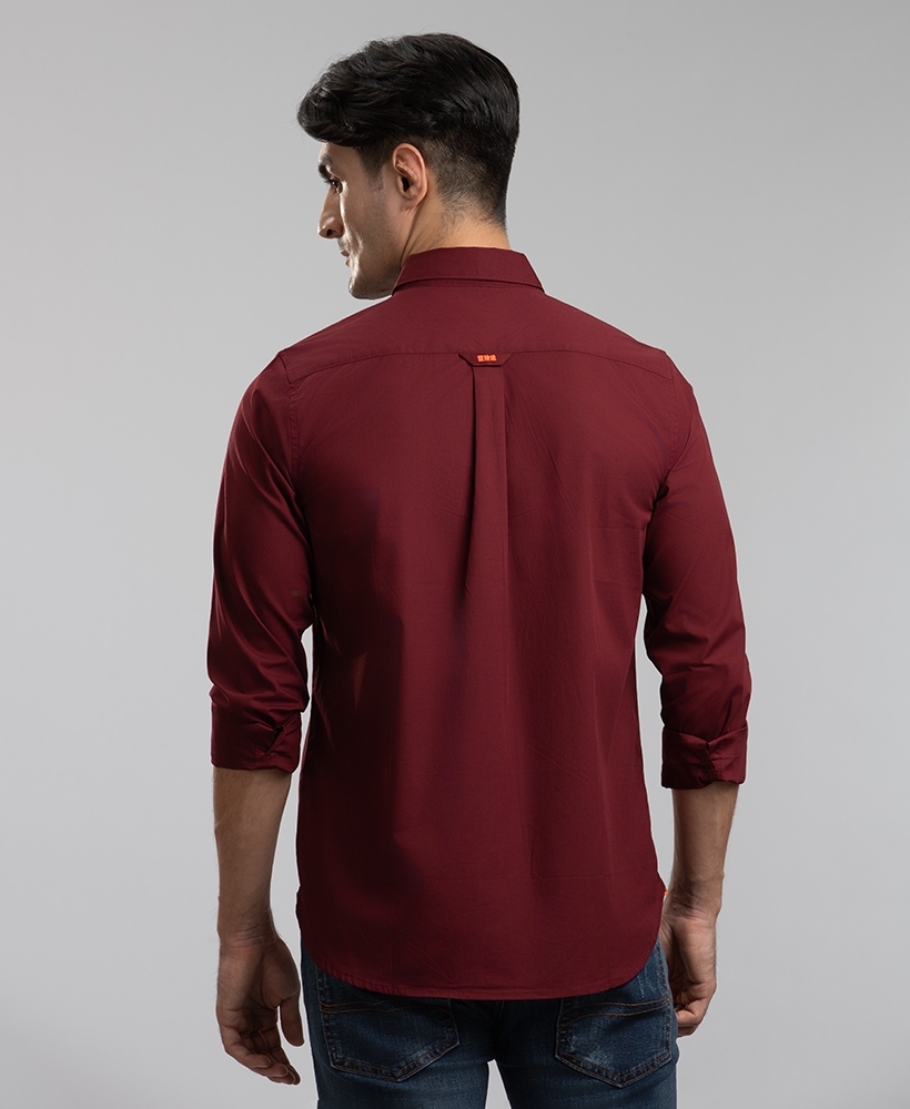 PREMIUM STRETCH TAPED MEN'S RED SHIRT