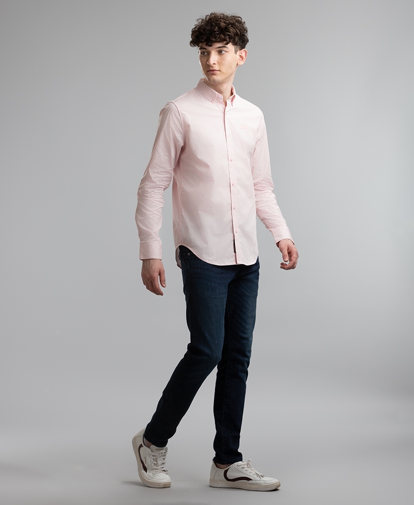 PREMIUM STRETCH TAPED MEN'S PINK SHIRT