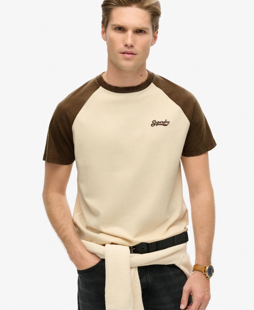 ESSENTIAL LOGO BASEBALL MEN'S BEIGE T-SHIRT