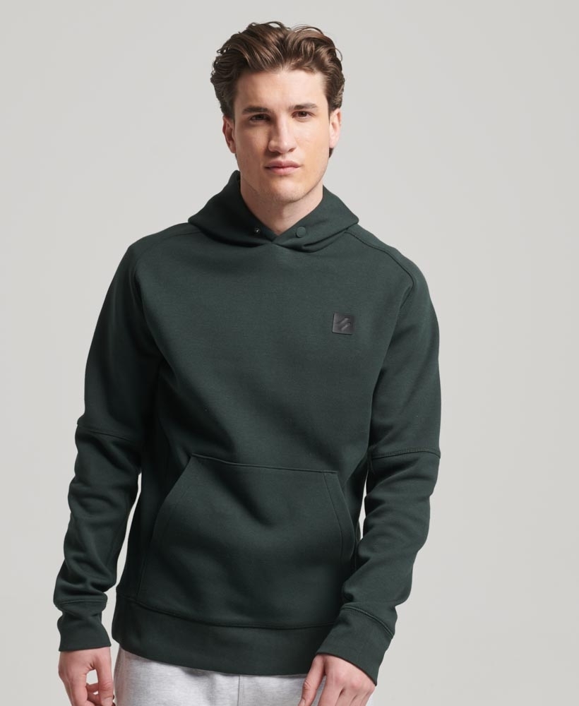 CODE TECH RELAXED MEN'S GREEN HOOD