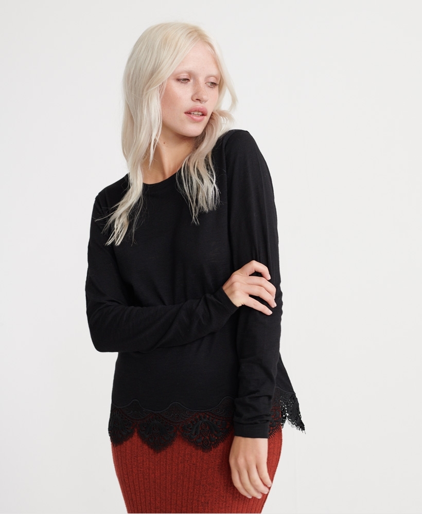 MOROCCO LACE HEM TOP