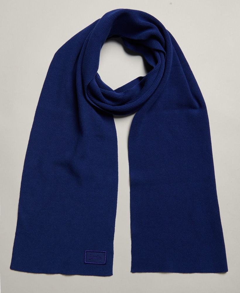 VINTAGE LOGO MEN'S BLUE SCARF